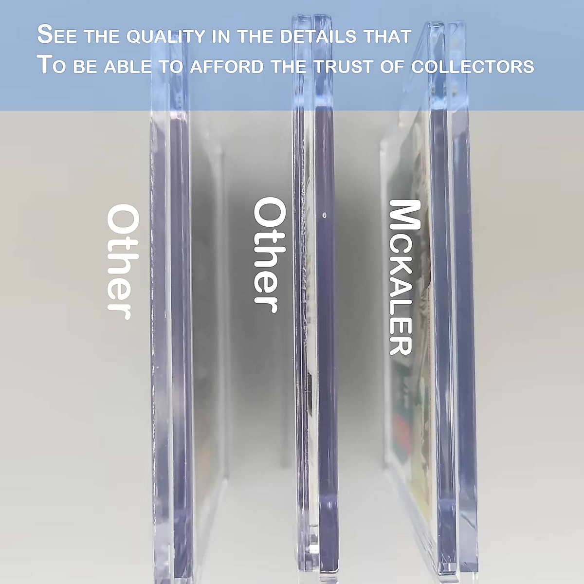 25 Pack One Touch Magnetic Card Holder 35PT,Protective Sleeves for Trading Card, Trading Card Holder Fit for Baseball Card, Sports Cards(25PC-SSR)