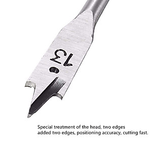 hwangli 6-40mm Flat Wood Drill Bits Carbon Steel Spade Hex Shank Cutter Carpenter Tool 18mm