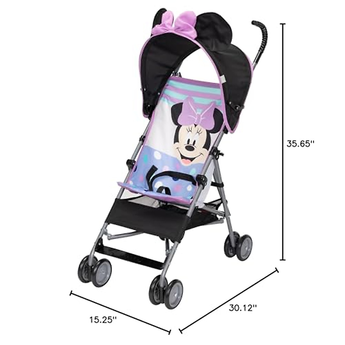 Disney Baby Character Umbrella Stroller, Eye-catching, Fun, 3D Stroller, Minnie Play All Day
