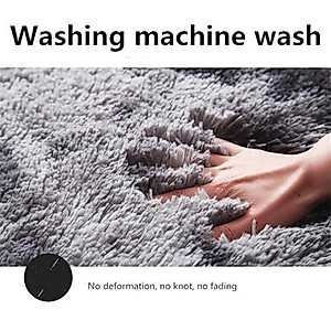 ECYC Ltd Fluffy Faux Fur Round Rugs Fuzzy Plush Area Rug Non Slip Shaggy Bedroom Carpet Soft Circle Rug Indoor Area Rugs Fluffy Pet Mat for Bedroom Kids Room Living Room Home Decor, 3.3 x 3.3 Feet