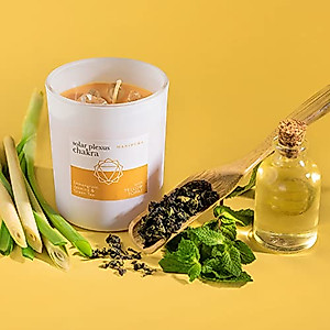 Chakra Abundance Candle Box Set of 3 with Crystals Inside | for Aromatherapy, Meditation, Yoga, Reiki and Mindfulness | Gift Box Candles…