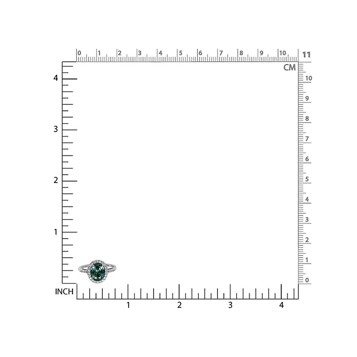 Silvershake 10X8mm Oval Shape Simulated Color Change Alexandrite 925 Sterling Silver Halo Engagement Ring Size 10