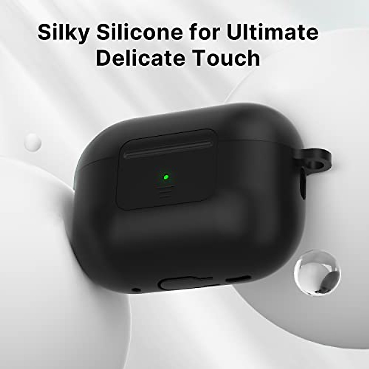 FUNLINK for Airpods Pro 2nd Generation Case 2022, [Upgrade Secure Lock] AirPods Pro 2 Case Cover Shockproof Silicone Skin Protective Case with Keychain& Lanyard for New Apple Airpods Pro Case