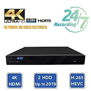 GW Security 16 Channel 4K NVR 5MP Outdoor Indoor Security Camera System - 16 x Dome 5MP 1920P Weatherproof 2.8-12mm Varifocal Zoom Microphone AI Human Detection IP PoE Cameras, 4TB Hard Drive