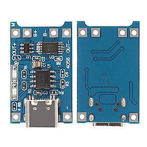 AITRIP 10pcs TP4056 Type-c USB 5V 1A 18650 Lithium Battery Charger Module Charging Board with Dual Protection Functions (10pcs TP4056 Type-c USB)