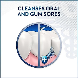 Oral-B Mouth Sore Mouthwash Special Care Oral Rinse, Hydrogen Peroxide Mouthwash, 16 fl oz, Mouthwash Alcohol Free