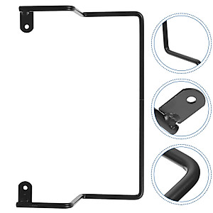 USHOBE Adjustable Metal Mattress Slide Stopper, Black, 29X19.5CM