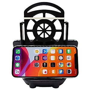 Leatangoo Step Shaking Device Steps Counter Accessories Compatible for Pokemon GO Cellphone Pedometer, Quick Steps Earning Device (USB Cable) (Support 2 Phones Under 7.2 Inch) (Black)