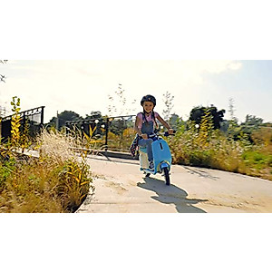 Razor Pocket Mod Petite - 12V Miniature Euro-Style Electric Scooter for Ages 7+, 100-watt Motor, Up to 40 min Ride Time, For Riders up to 110 lbs, Blue