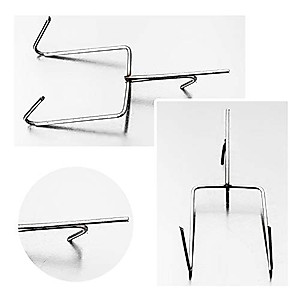 TIHOOD 4PCS Smoker Hooks, Stainless Steel Bacon Hanger, Duck Hooks,Meat Hooks for Smoking Hanging Bacon Hams Meat Processing BBQ Grill