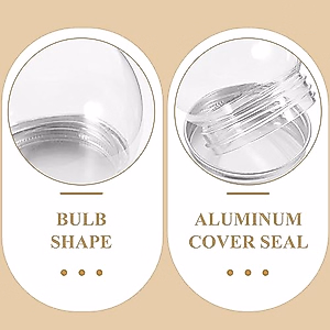 Globe DIY Clear Plastic Water Globe Snow Globe 150ml Clear Snow Globe Empty Fillable Display Jar with Screw Off Cap for DIY Crafts Christmas Holiday Home Decor 12pcs Bottles