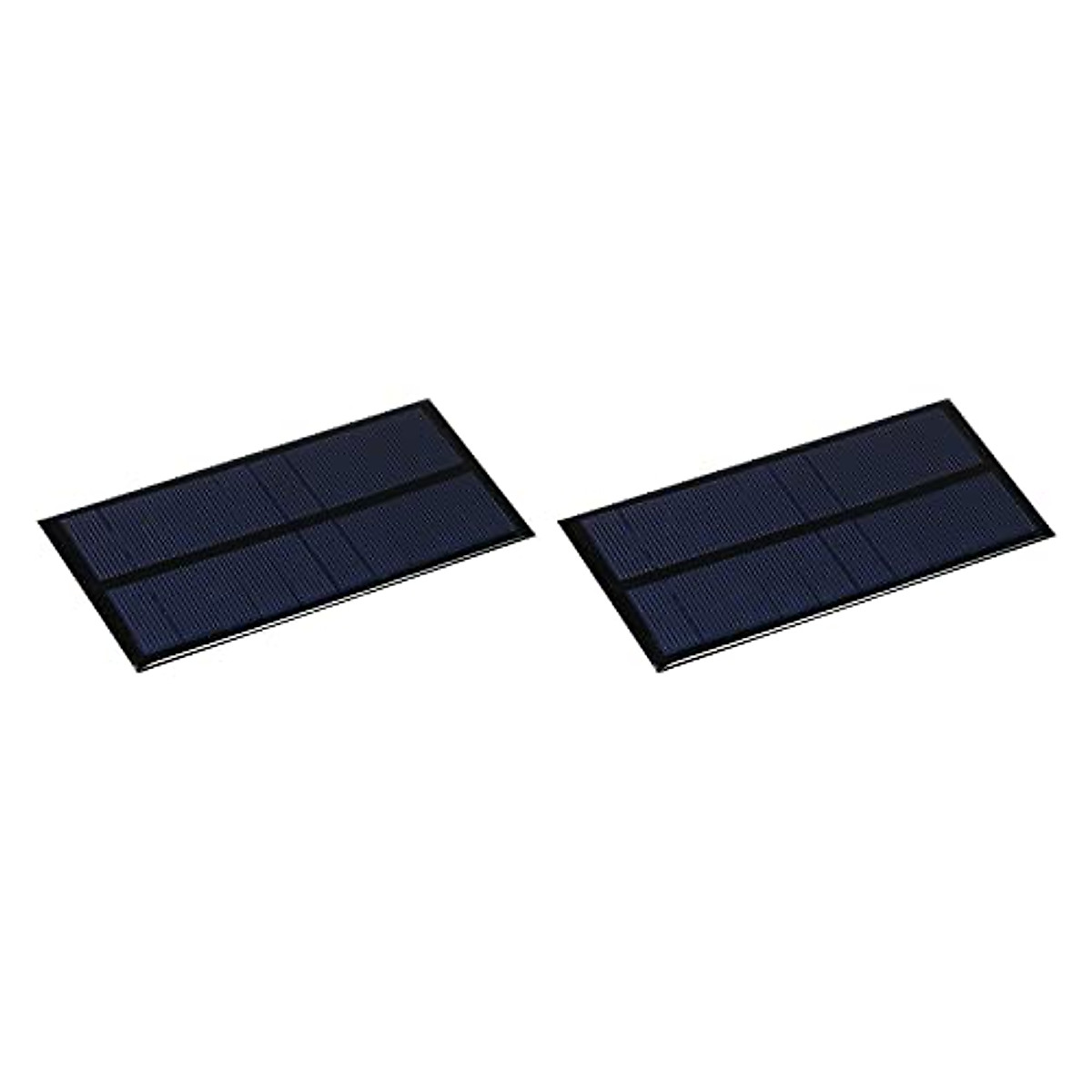 MECCANIXITY Mini Solar Panel Cell 5V 200mA 1W 130mm x 60mm for DIY Electric Power Project Pack of 2