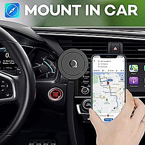 Quarble Sticky Magnetic Phone Mount Compatible with Magsafe Case iPhone 14 13 12 Pro Max Mini Car Mount and Wall Mount