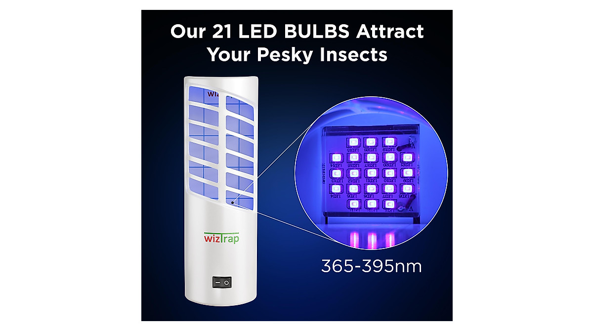WizTrap™ Large Indoor Fly Trap 2-Pack with UV LED