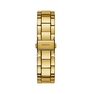 GUESS Womens Multi Dial Watch Solar with Stainless Steel Strap, Gold, Bracelet