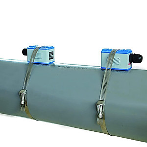 CIXIFM Ultrasonic Flow Meter Clamp On Water Flow Sensor with Flow Sensors Water Flow Detector Digital Pipe Ultrasonic Flow Meter Liquid DN32-DN80 0-90℃(Converter +Small Flow Transducer)