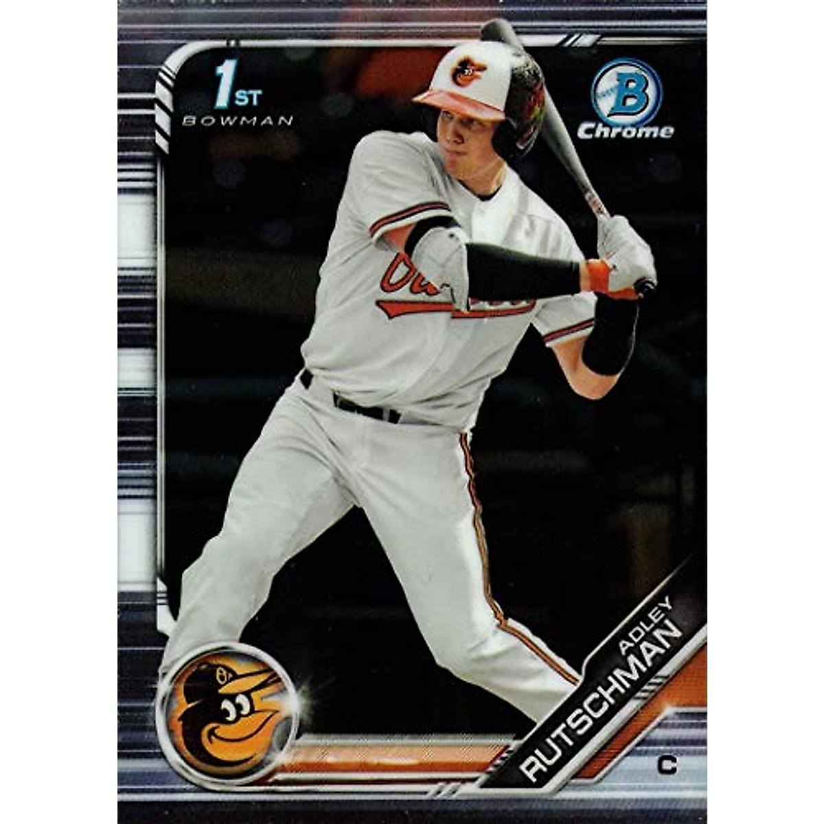 2019 Bowman Chrome Draft Picks Baseball #BDC-1 Adley Rutschman Pre-Rookie Card - 1st Bowman Chrome Card