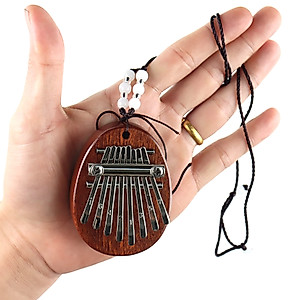 REGIS Kalimba 8 Key exquisite Finger Thumb Piano Marimba Musical good accessory Pendant Gif (Bronze)