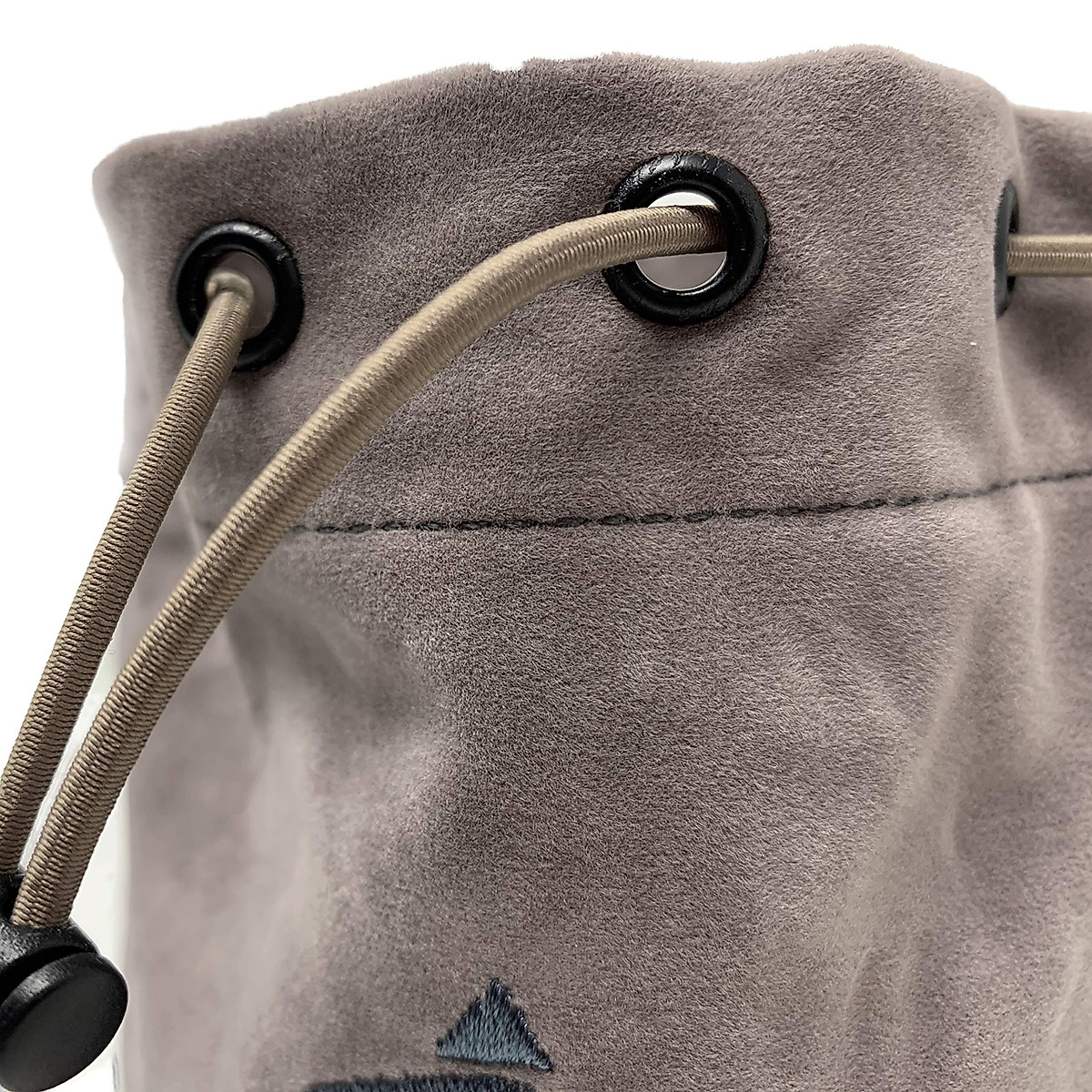 Dundra Multipocket Dice Bag - DND Velvet Pouch - Large Dice Bags for D&D with Pockets - Soft Case for RPG Dice Storage - Drawstring Pouches for Role Playing Games Dice Set - Polyhedral Dice Bag (Grey)