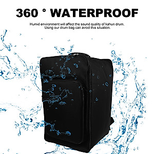 Vaguelly Cajon Box Drum 1PC Cajon Bag Backpack, 32x52CM Padded Cajon Bag with Carry Handle and Shoulder Straps, Cajon Box Drum Bag Cajon Accessories