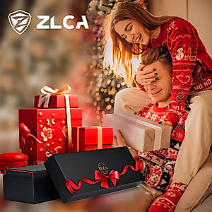 ZLCA Card Deck Box for MTG TCG Cards, 1500+ Premium Trading Card Storage Box with Dice Tray, with 3 PCS Card Deck Cases fit 110+ Double Sleeved Cards, for Sports Card Gift (Black&Red Set)