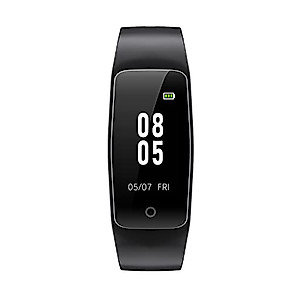 GRV Fitness Tracker Non Bluetooth Fitness Watch No App No Phone Required Waterproof Pedometer Watch with Steps Calories Counter Sleep Tracker for Men Women Kids Parents (Black)