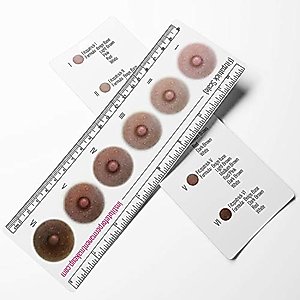 Restorative Ink Specialists Breast Cancer Fitzpatrick Scale Areola Color Ruler, Small