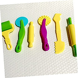 TOYANDONA 6 Pcs Modelling Clay Kids Playset Kids Tool Kit Plasticine Tools Plasticine Mould Set DIY Dough Tools Air Dry Accessories Extrusion Machine Suite Preschool Stencils for Kids