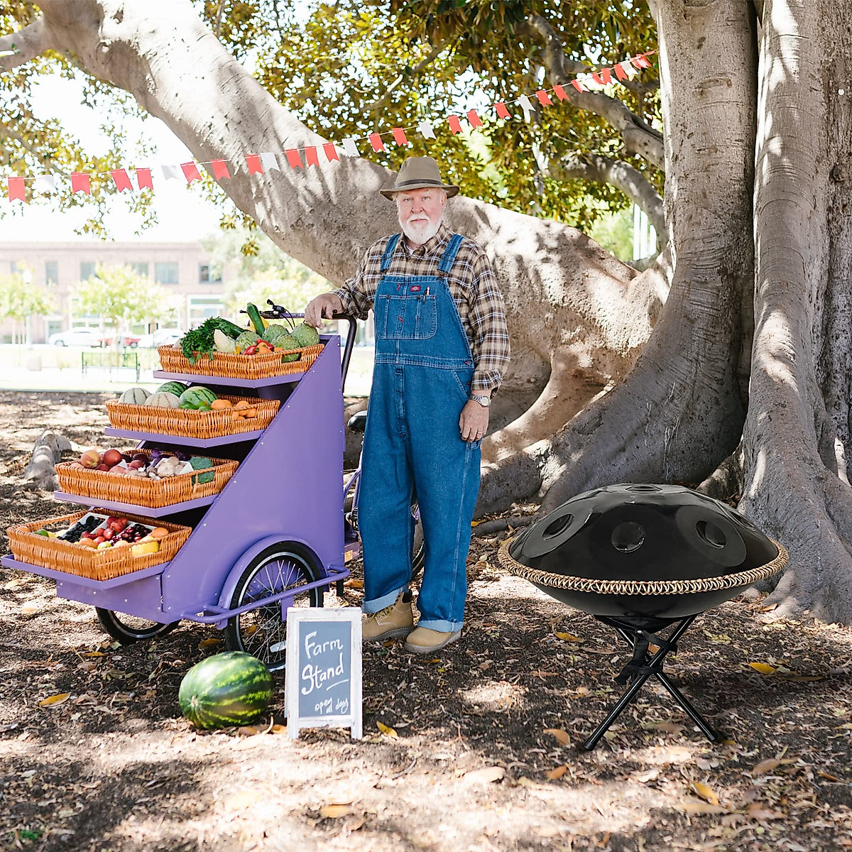 Handpan 432HZ,10 Sounds 22 Inches D Minor Handpan Drum,Premium Steel Hand Pan Instrument for Adults,Classic Black