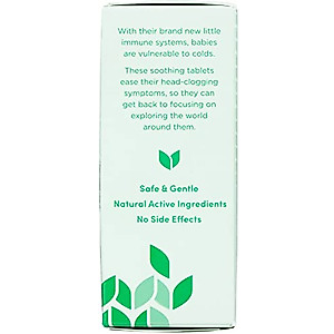 Hyland's Baby Tiny Cold Tablets, Natural Relief of Runny Nose, Congestion, and Occasional Sleeplessness Due to Colds, 125 Quick-Dissolving Tablets (Pack of 2)