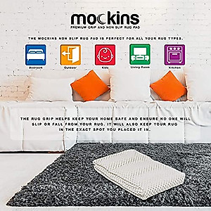 Nevlers Non Skid Rug Pad 6x9 ft | Extra Thick Rug Gripper | Premium Non Slip Rug Pads | White Runner Rug Pad |Reversible Area Rug Pad Gripper | Anti Slip Rug Pad |Customizable Rug Mats for Under Rugs