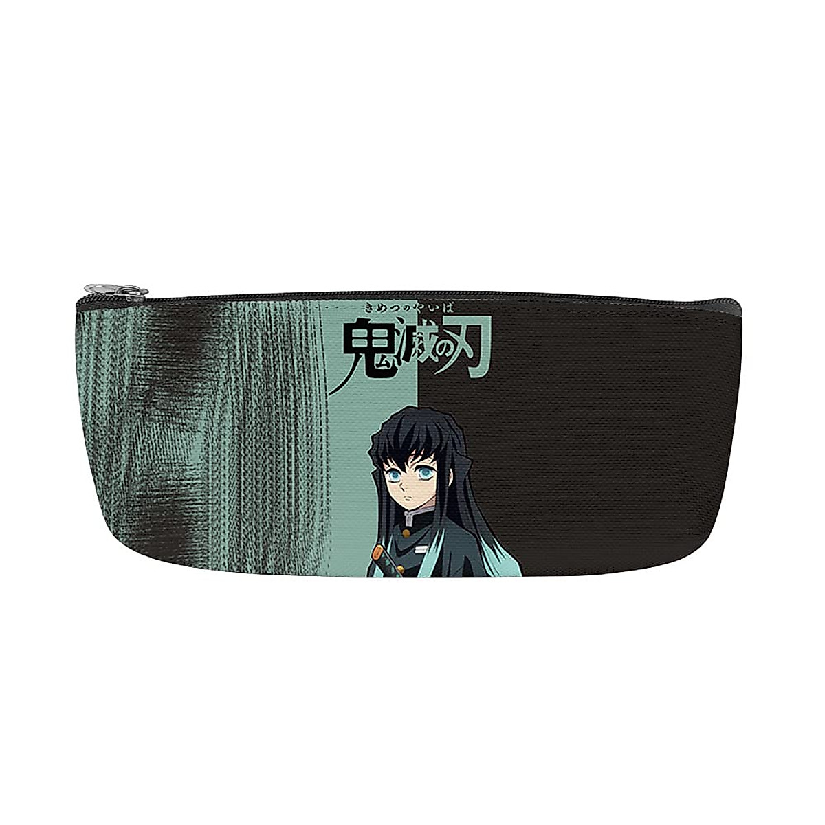 HANDAFA Unisex Nezuko Print Backpack Set Manga Cosplay 3PCS Bag Shoulder Bag PencilBag Set(Muichirou)