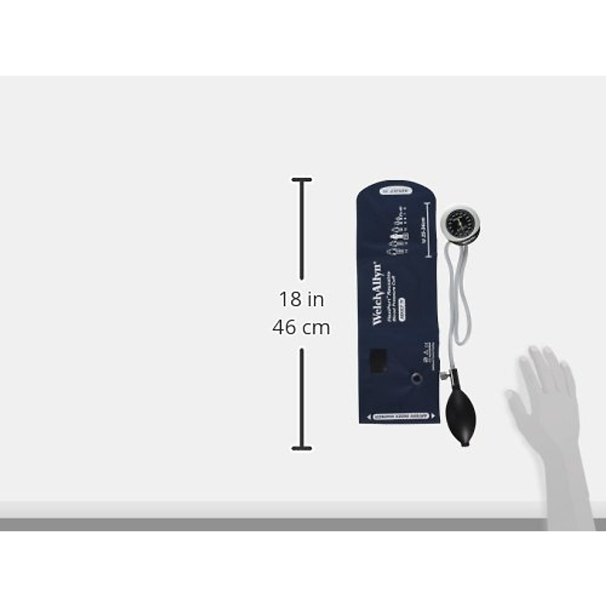 Welch Allyn DS45-11 Gauge with Durable One Piece, Adult Cuff