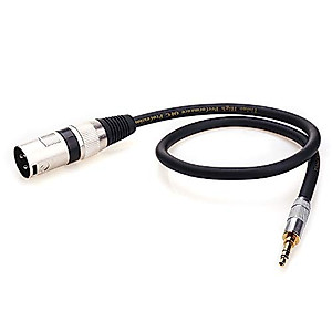 tisino 3.5mm to XLR Cable Unbalanced Mini Jack 1/8 inch to XLR Male Adapter Microphone Cord- 1.6ft/50cm