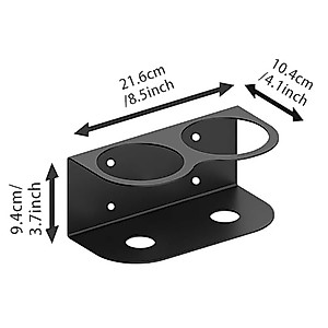 mufojyez Spray Bottle Holder, Wall Mounted Spray Can Bottle Holder, Metal Spray Can Holder, Spray Can Holder Rack Organizer, Easy Install Wall Mount Craft Workspace Spray Bottle Rack 2Holes