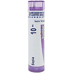 Boiron Sepia 10M Md 80 Pellets for Bloating and Lower Back Pain During Menstruation
