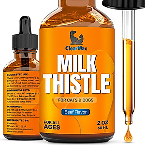 Milk Thistle for Dogs and Cats ◆ Dog Milk Thistle ◆ Milk Thistle for Cats ◆ Milk Thistle Supplement for Dogs and Cats ◆ Kidney Support for Dogs and Cats ◆ 2 Oz