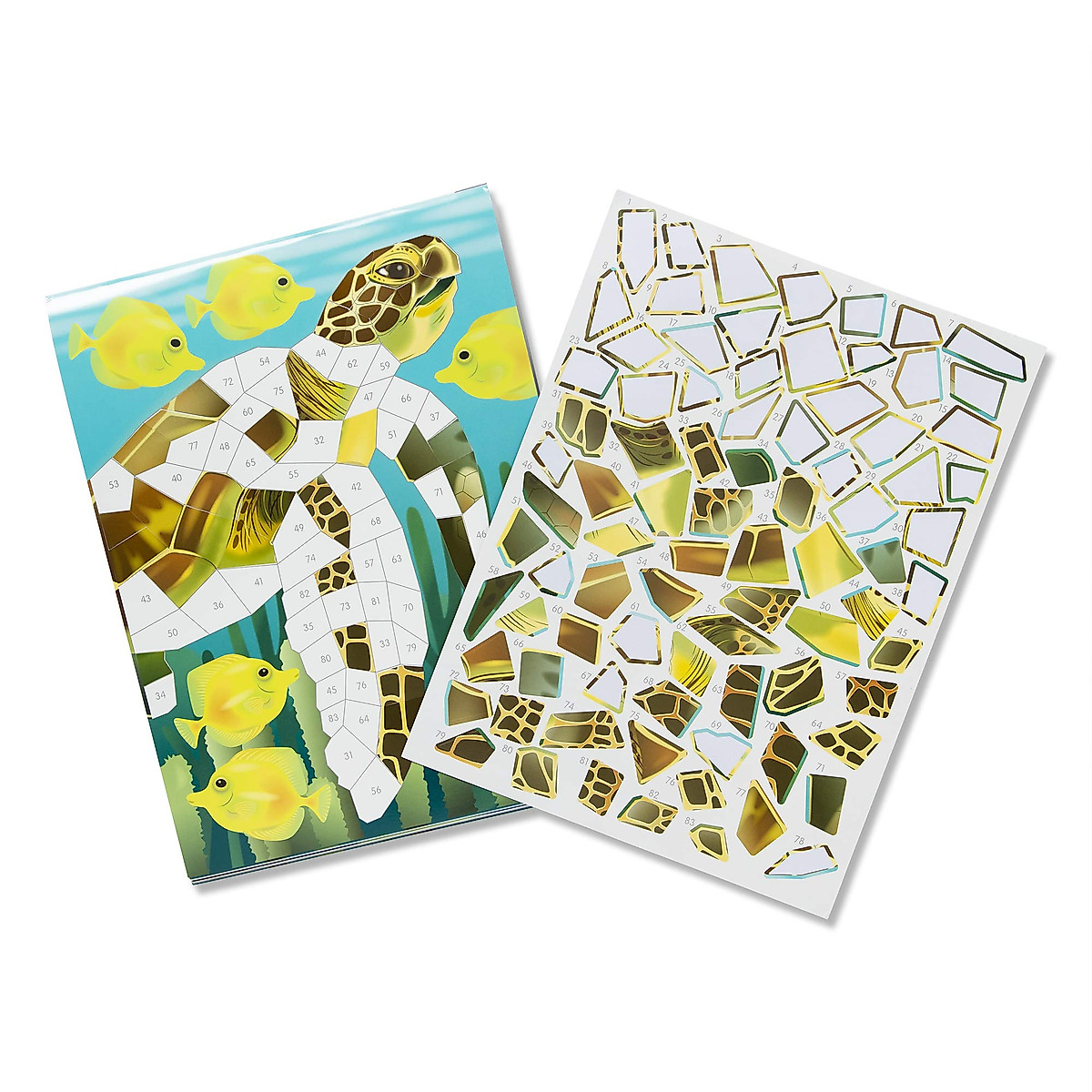 Melissa & Doug Mosaic Sticker Pad Bundle Play Set 3-Pack: Safari, Ocean and Nature - 12 Scenes Each