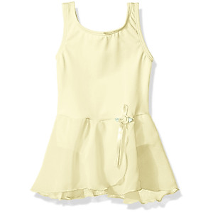 Clementine Apparel Little (2-7) Clementine Pretty Girl's Tank Leotard Dress, Lemon, 4-6