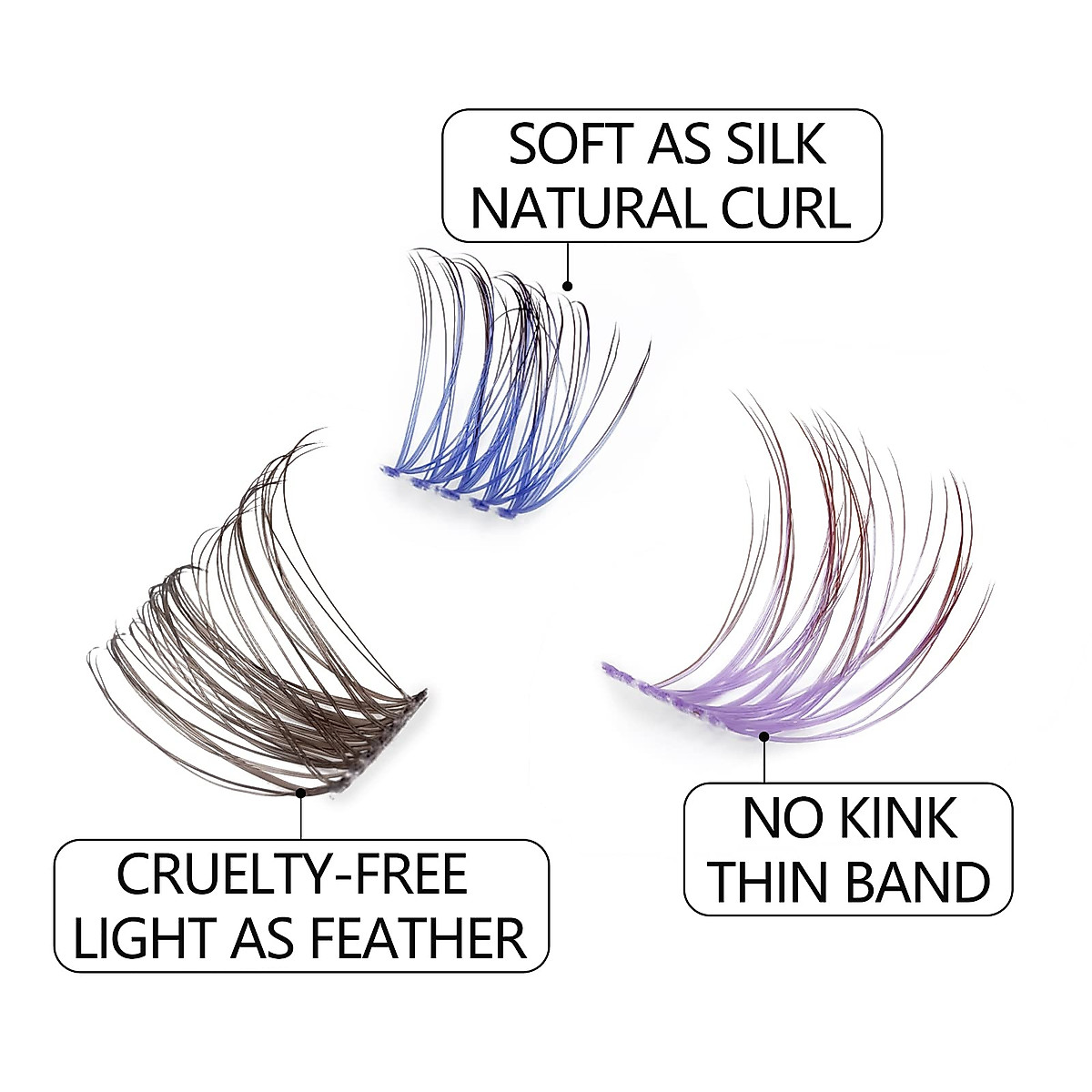 Cluster Lashes, Crislashes Lash Clusters 13 Rows Soft, DIY Eyelash Extensions, 78 PCS Resuable Cluster Eyelash Extensions at Home (F16 Mix 8-16mm-Brown)