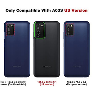 for Samsung Galaxy A03s Phone Case: Shockproof Silicone Slim Covers Hybrid Pretty Protective Cell Cases - Durable TPU Dual Layer Drop-Proof Girl&Boy Cute Cover (Lavender Purple)