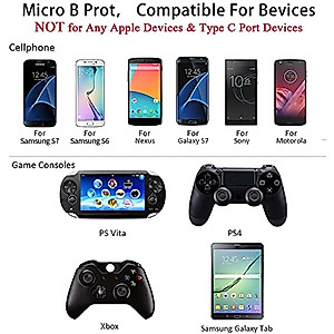 Deegotech Micro USB Cable, 10ft 3-Pack Extra Long Android Charger Cable, Nylon Braided Phone Charger Cords Fast Charging for Samsung Galaxy S7 Edge S6 S5, Android Phone, LG