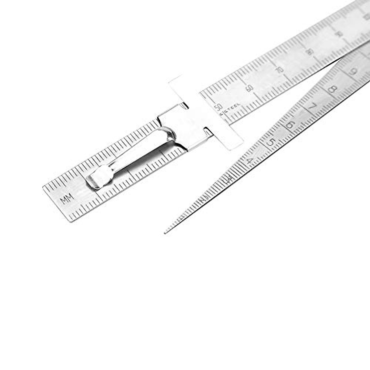 High-Precision Stainless Steel Gap Ruler Wedge-Shaped Feeler Gauge Tapered Ruler Measuring Tool