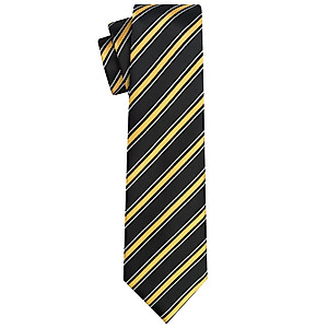 KissTies 63'' US Military Extra Long Tie Army Costume Black Gold Stripes Ties