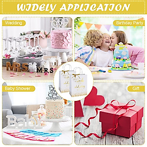 Queekay 36 Pcs Wedding Gift Bags Large Wedding Welcome Bags with 36 Gift Tags Party Favor Bags Bridal Gift Bags Burlap Bags with Handles for Guests Wedding Birthday Baby Shower Party Favors(Classic)