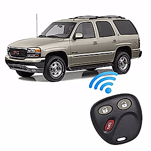 Replacement Remote for Keyless Entry Car Key 2003-2006 Chevy Avalanche Silverado Suburban Tahoe/GMC Sierra Yukon 3 Button LHJ011 (2 Pack)