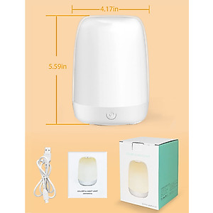 Night Light for Kids, Baby Night Light with Touch Control & Dimmable Warm Light, 5 Colors Changing Nursery Night Light, USB Rechargeable Bedside Lamp for Breastfeeding Toddlers Boys Girls Bedroom