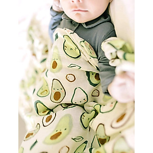 Loulou Lollipop Soft Baby Swaddle Blanket Muslin Wrap Receiving Blanket for Newborn to Toddler Girl and Boy, Large 47” by 47” - Avocado…