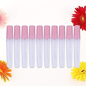 10pcs Clear Plastic Needles Storage Tubes Sewing Needle Container Holder Organizer with Cap 10cm Pink Sewing Case