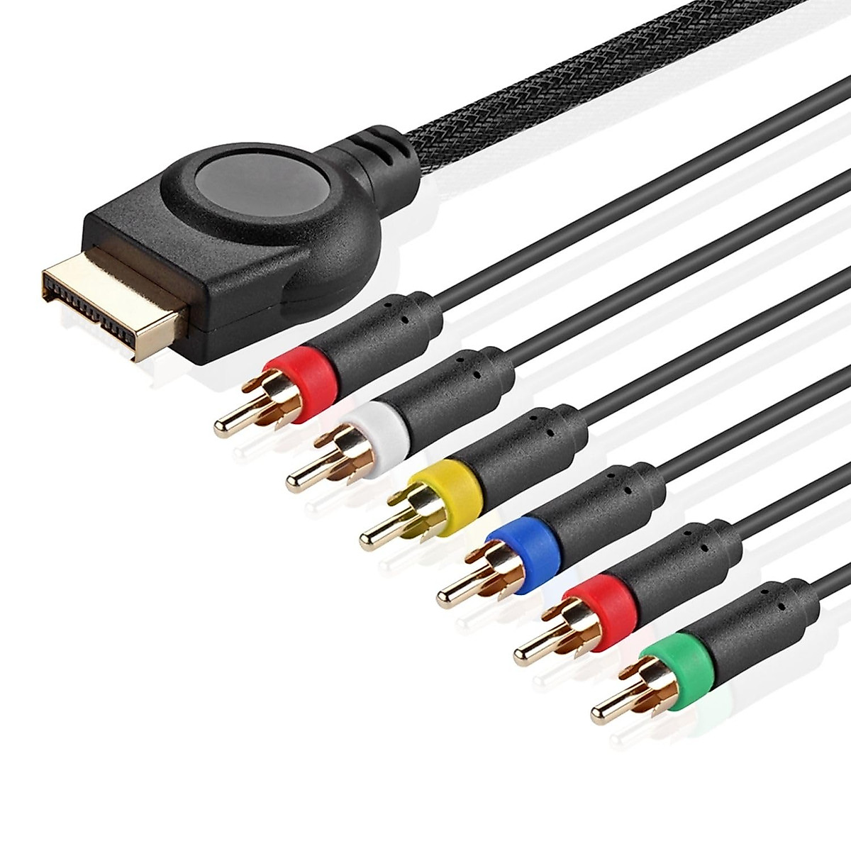 TNP PS2 Component Cable Premium YPbPr Component Video Cable RCA AV for PlayStation 2/3 (PS2/PS3)